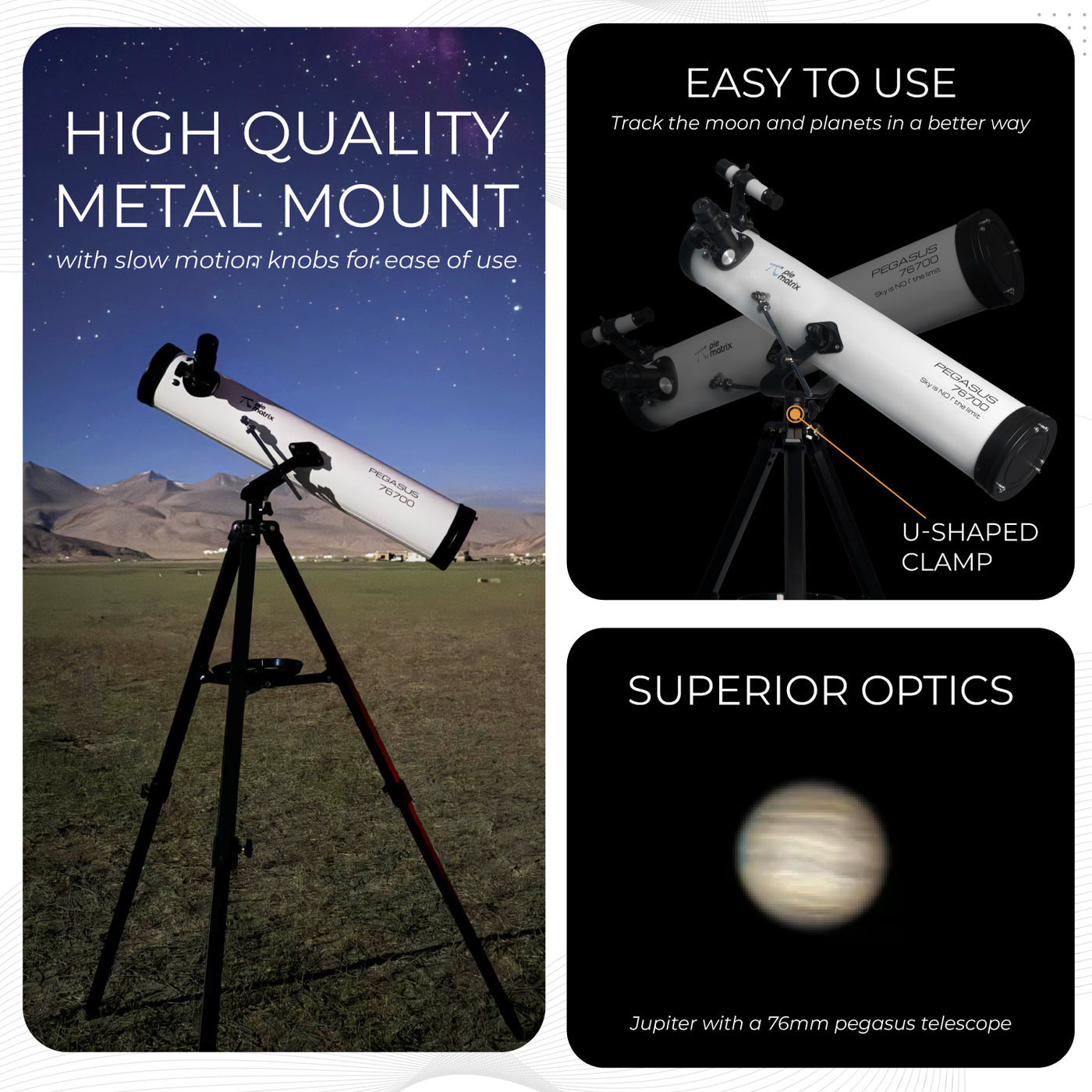 Buy Pegasus 76700, Professional Refractor Telescope for ...
